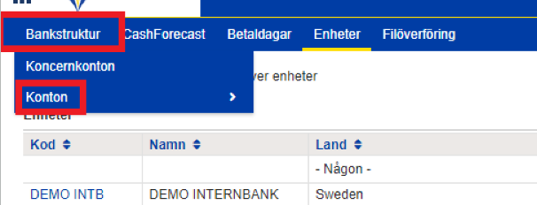 Bankkonto. Lägg till ny – Kommuninvest i Sverige AB