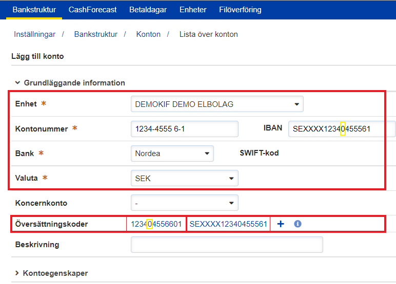 Bankkonto. Lägg till ny – Kommuninvest i Sverige AB